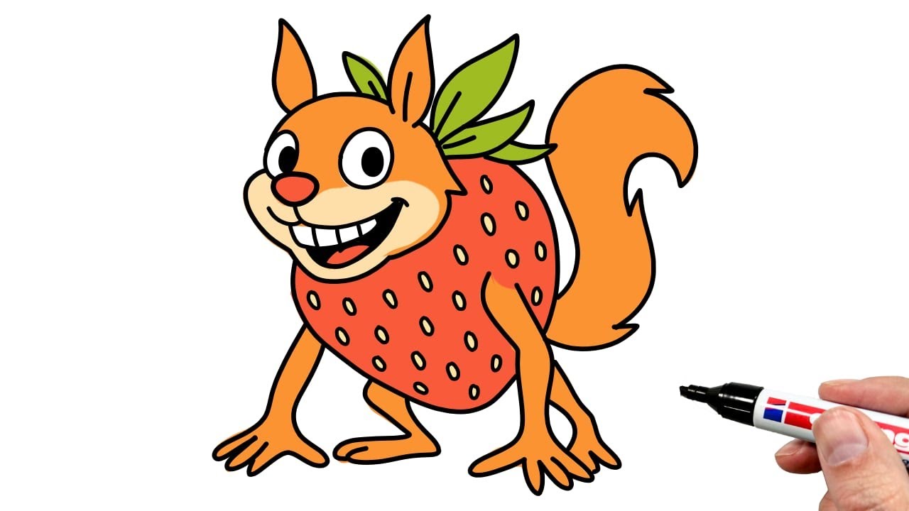 How to Draw Pipi Strawberry - YouTube