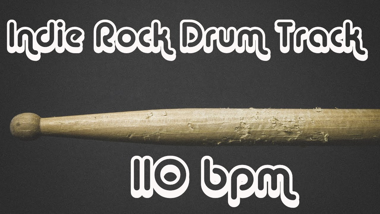 Steady Indie Rock Drum Track | 110 bpm - YouTube