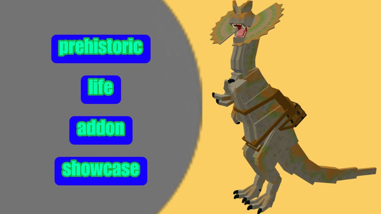 Showcasing prehistoric life addon for minecraft pe - YouTube