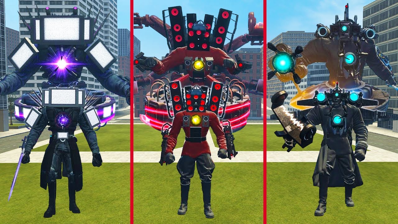 EVOLUTION OF MULTIVERSE TITAN TV MAN, TITAN SPEAKERMAN AND TITAN ...