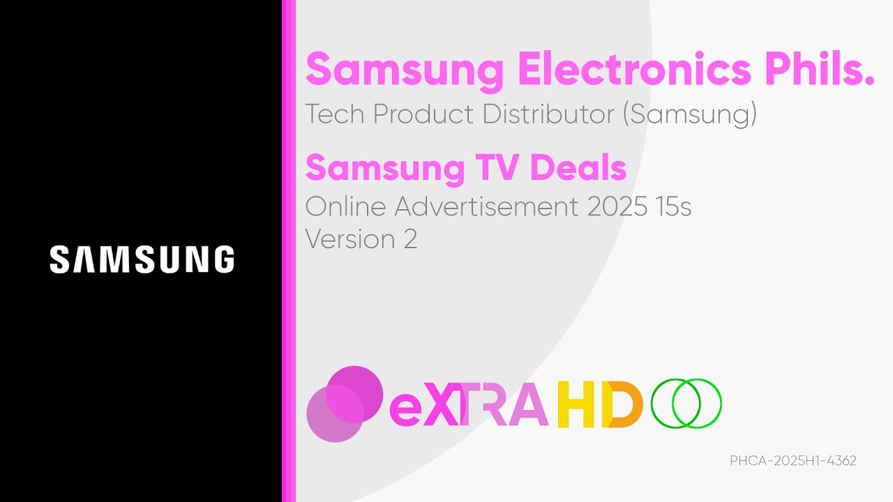 Samsung TV Deals Online Ad 2025 15s (Philippines, Version 2) [HD/ST ...