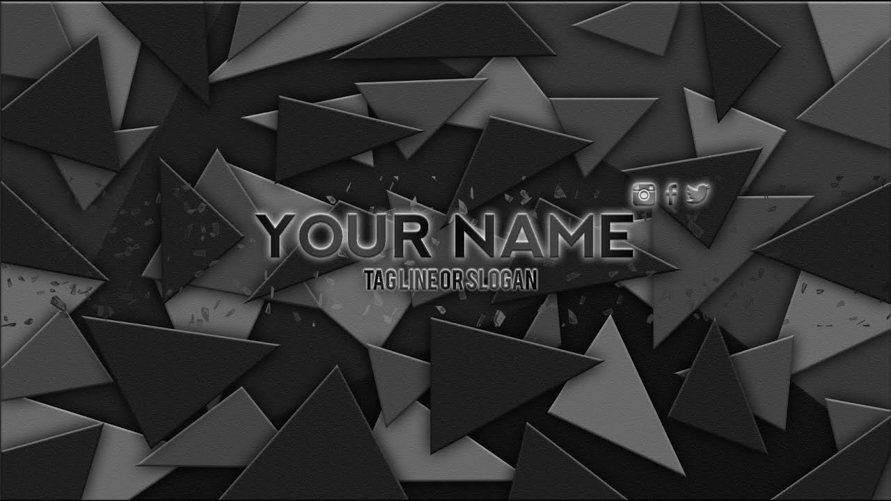 Photoshop Shatter 2D Banner Template - YouTube