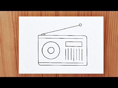 Radio Drawing Easy | How To Draw A Radio Easy Step By Step - YouTube