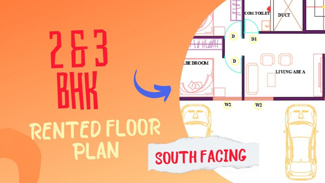 40X60 South Facing Site ||2 & 3 BHK Plan|| 2 Floor Plan|| 2400 SqFt ...