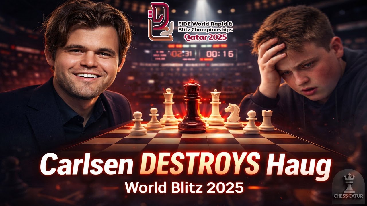 Magnus Carlsen vs Havard Haug🔹World Blitz Championship 2025 - Carlsen ...
