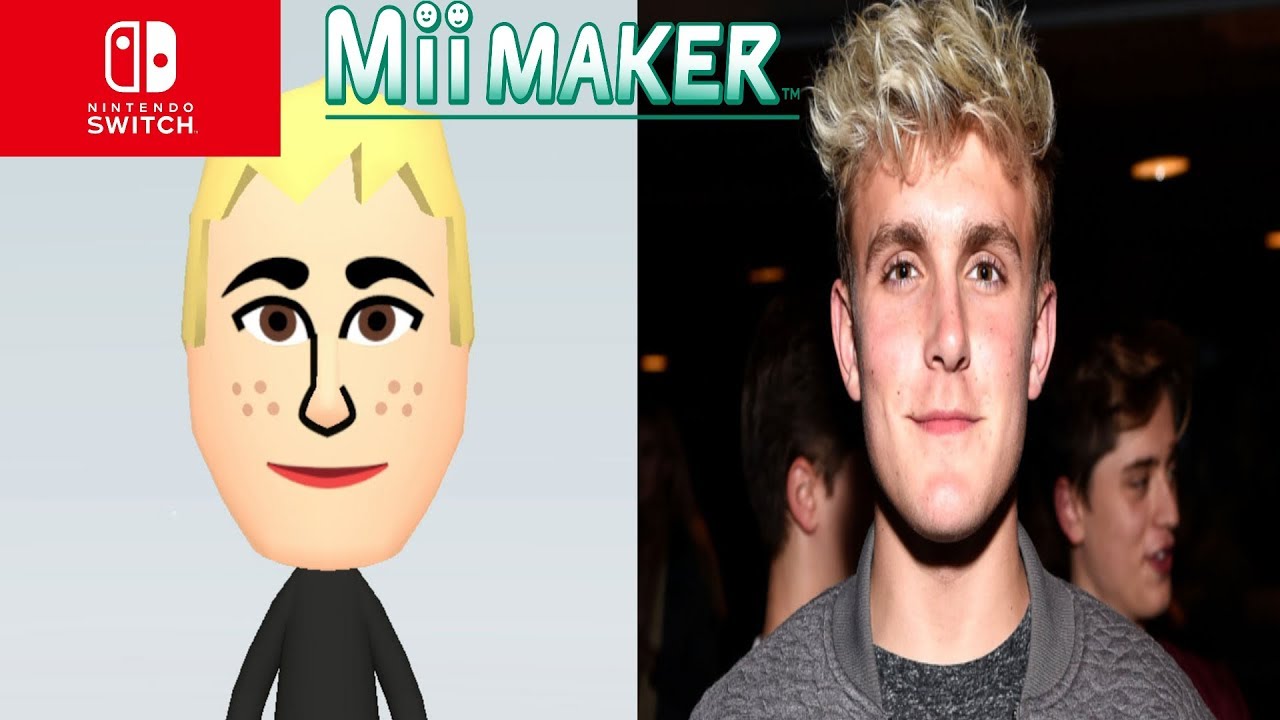 Mii Maker How To Create Jake Paul - YouTube