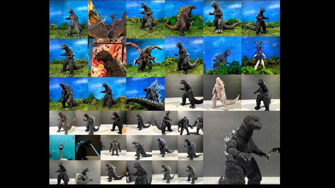 All the custom Godzilla figures I made in 2020 - YouTube