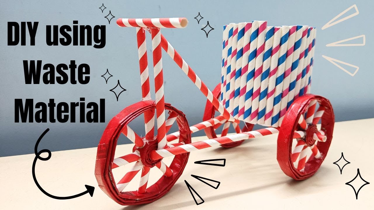 Best out of waste | School Project #bestoutofwaste #diy #craft # ...