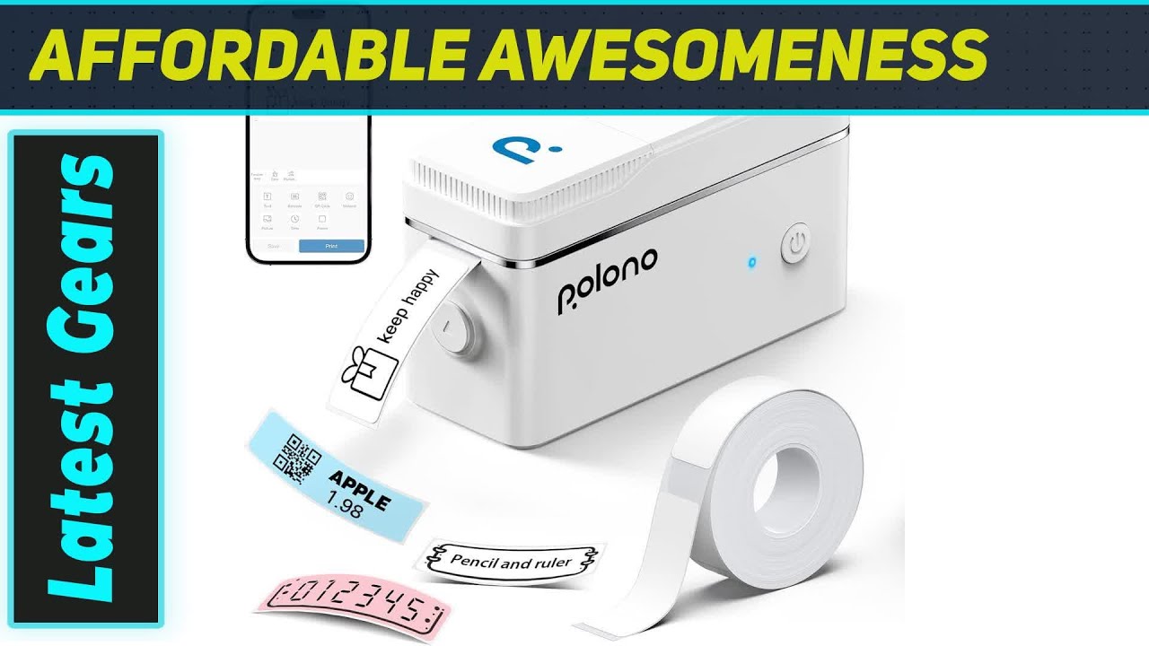 POLONO P31S: Best Portable Label Maker? Unboxing & Test! - YouTube