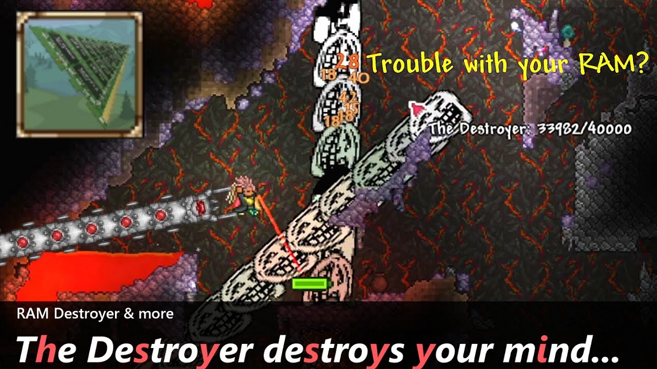 What? The Destroyer in Terraria is evolving! ─ It evolves to RAM ...
