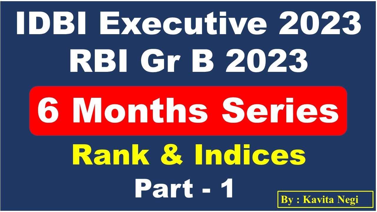Last 6 Month Current Affairs| April | Rank & Indices | IDBI Executive ...