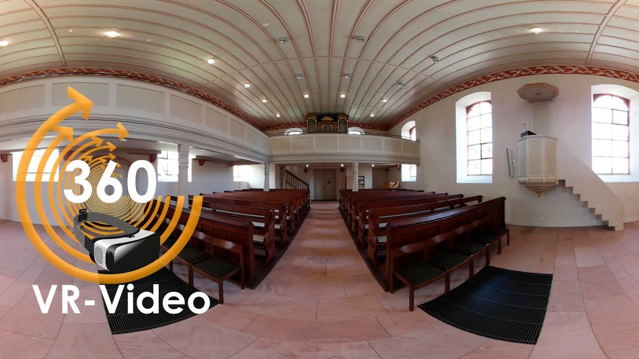 360° Grad VR Virtual Reality Video Kirche Leutesheim - YouTube