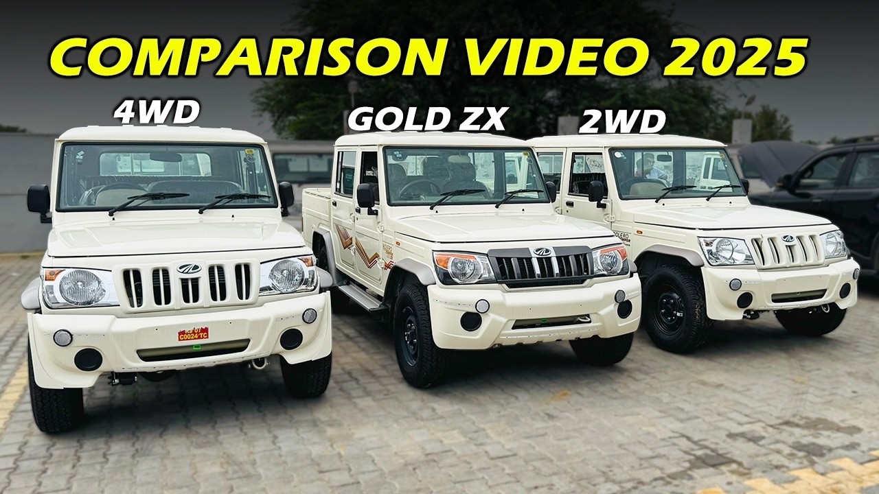 2025 Bolero Camper 4WD vs GOLD ZX vs 2WD | Full Comparison🔥| CARSINFO ...