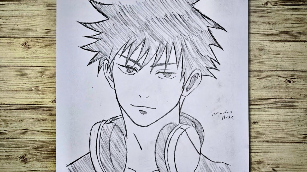 How to draw anime characters for beginners step by step tutorial - YouTube