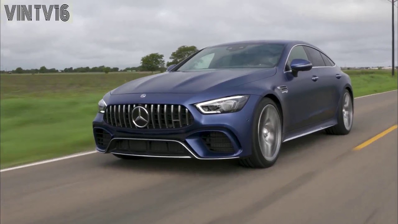 2019 Mercedes AMG GT63S 4 Door Coupe Brilliant Blue - YouTube