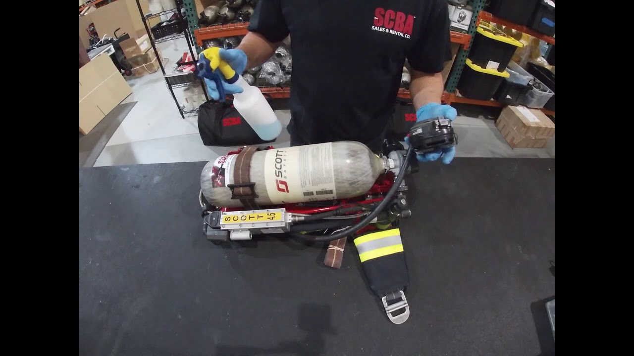 SCOTT AP50 4.5 2002 SCBA LEAK TEST - YouTube