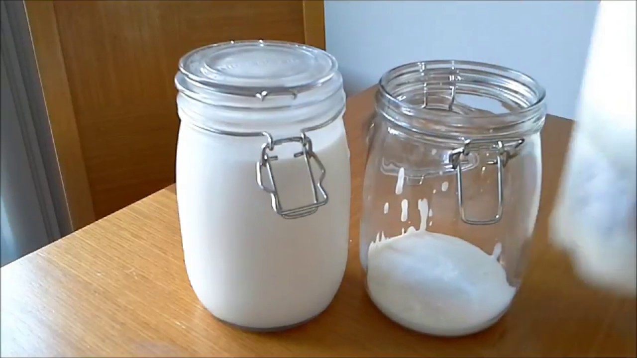 Kefir how to make a 2nd batch of Kefir from the first batch - YouTube
