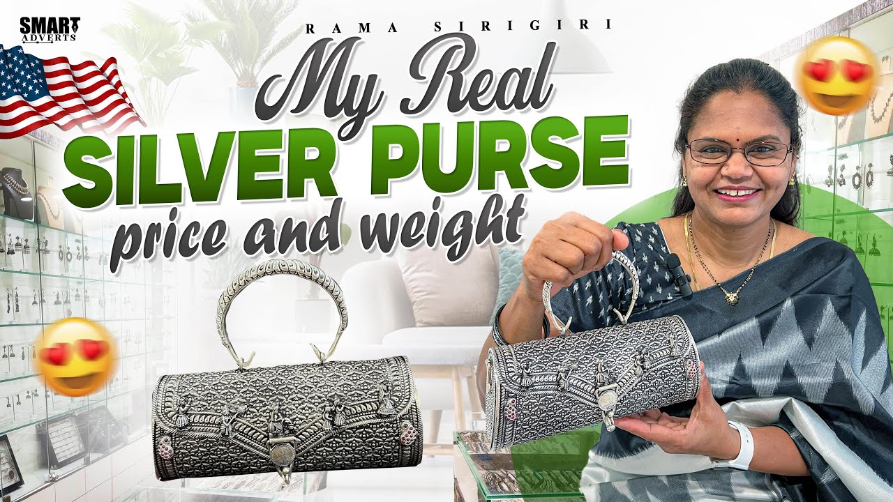 1/2 KG Pure SILVER BAG / PURSE Details | My New SILVER ITEM | Rama ...