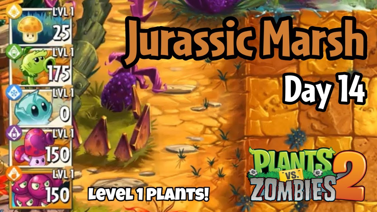 Plants vs Zombies 2 | Jurassic Marsh Day 14 - YouTube