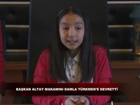 Başkan Altay Makamını Damla Türkmen’e Devretti