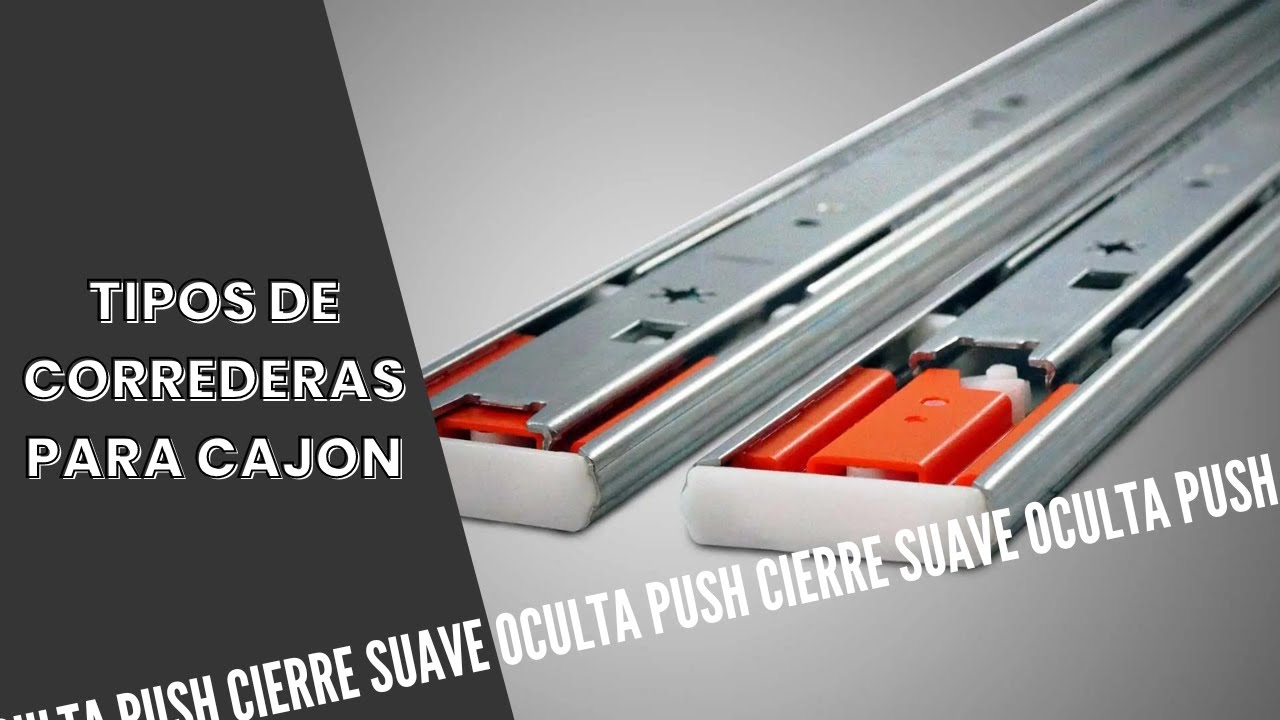 Te explicamos los tipos de Corrderas Push On Cierre Suave y Oculta ...
