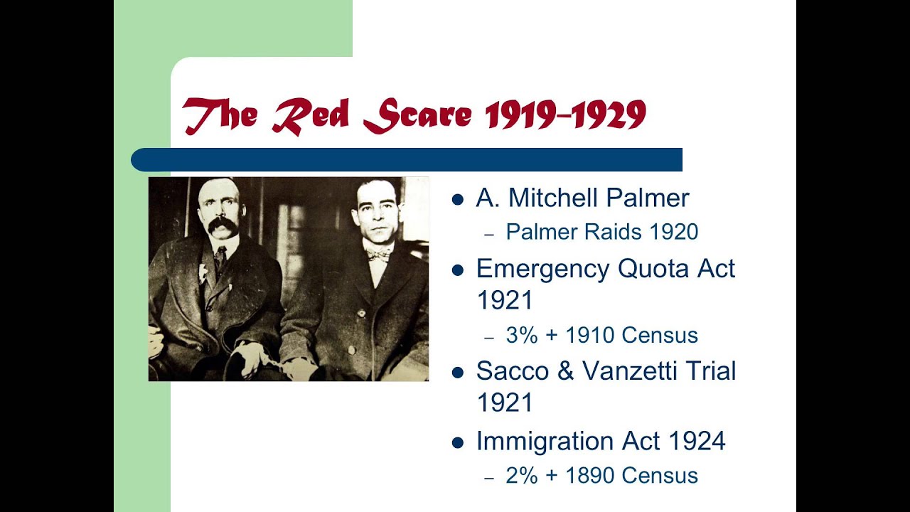 APUSH: Lecture 17 The Roaring Twenties and a Return to Normalcy 1/29 ...