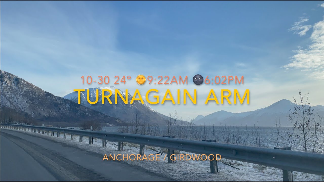 Driving down Turnagain Arm | 10-29-22 - YouTube