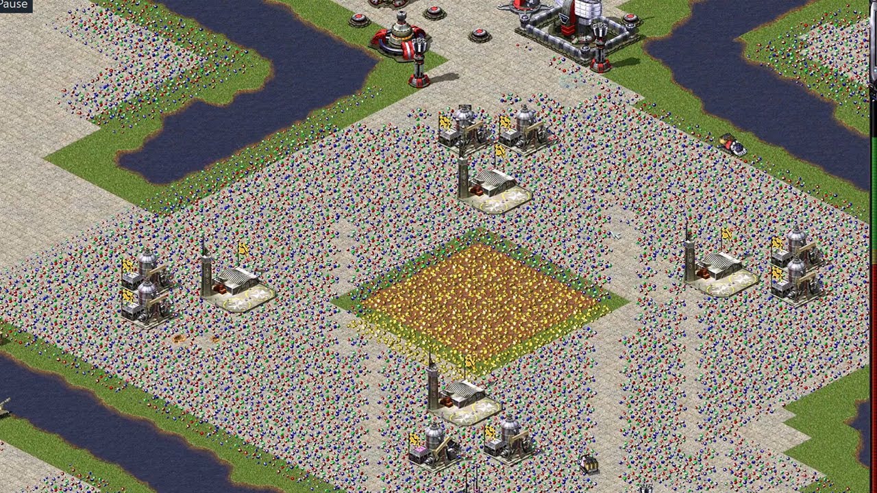 Red Alert 2 city diamond hard Ai 7 vs 1 -- you are victorious - YouTube