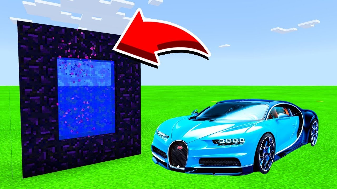 How To Make A Portal To BUGATTI in Minecaft Pocket Edition/MCPE - YouTube