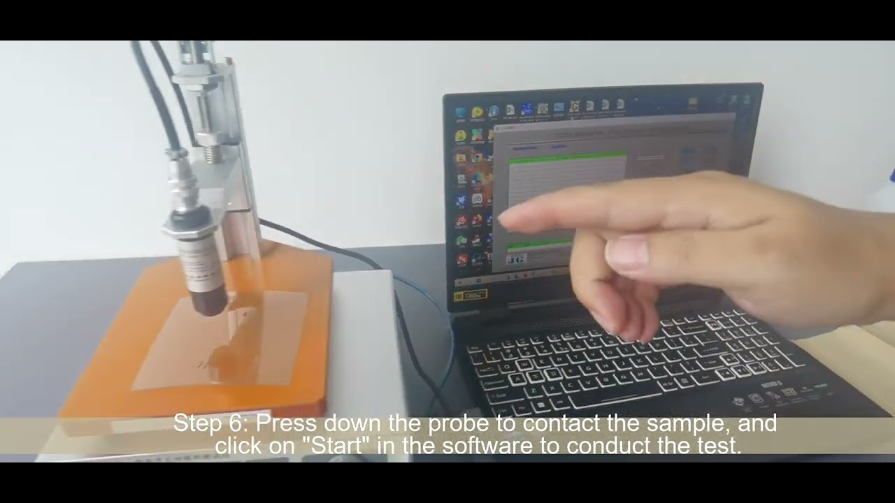 Operation video of ST2253 multifunctional digital four probe ...