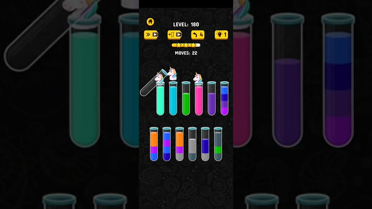 Map 180 Solution||Color Water Sort 3D! - YouTube