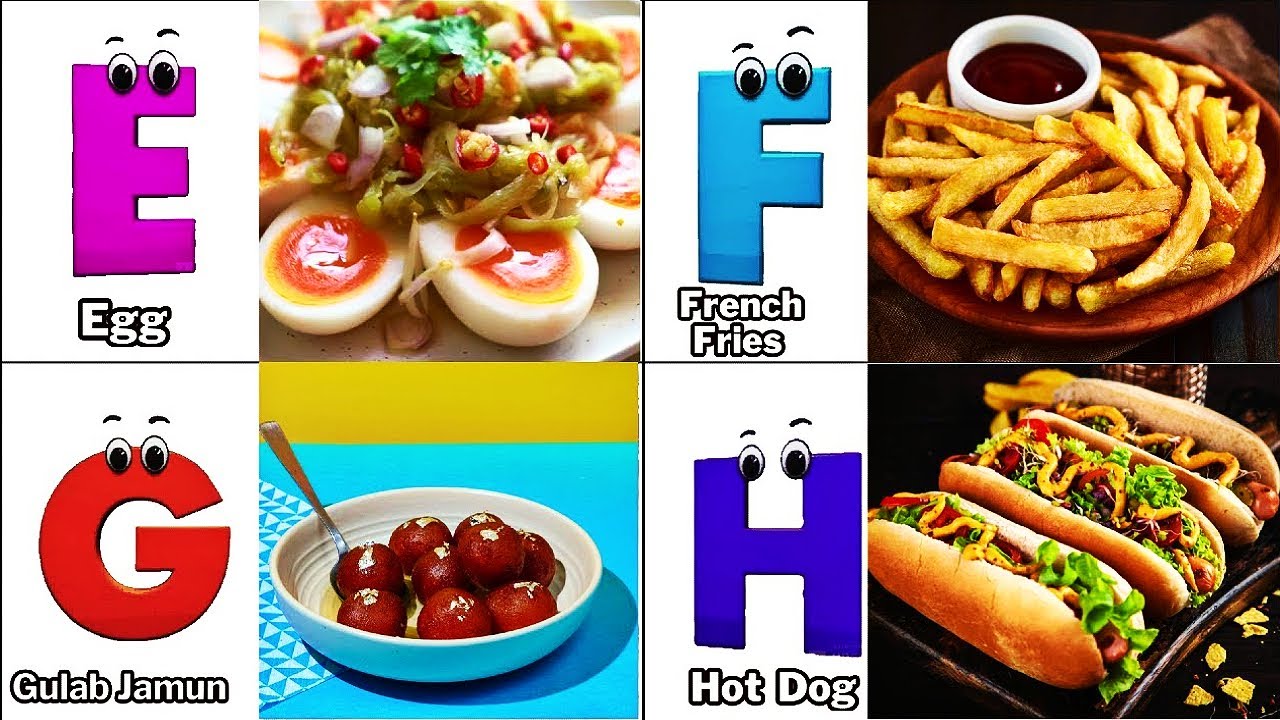 ABC Food Song | Alphabets Kids song | Learn #alphabet and #english for ...
