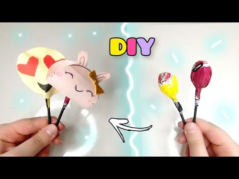 KAĞITTAN LOLİPOP SÜSÜ YAPIMI😍 KAĞITTAN YAPIMLAR | LOLİPOP ŞEKER YAPIMI | DIY