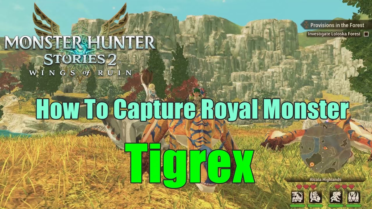 How To Capture Monstie - Early get Tigrex Royal Monster - Monster ...