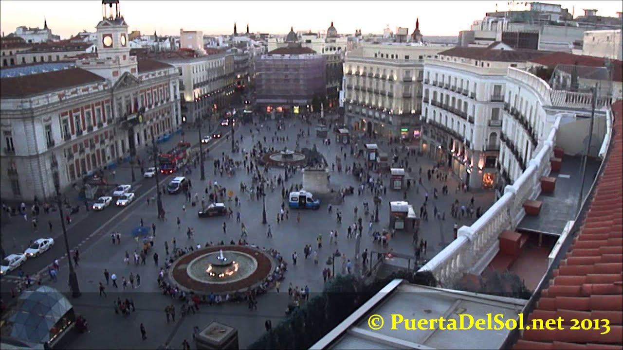 Puerta del Sol Madrid Spectacular Rooftop Views from 2013. MANY CHANGES ...