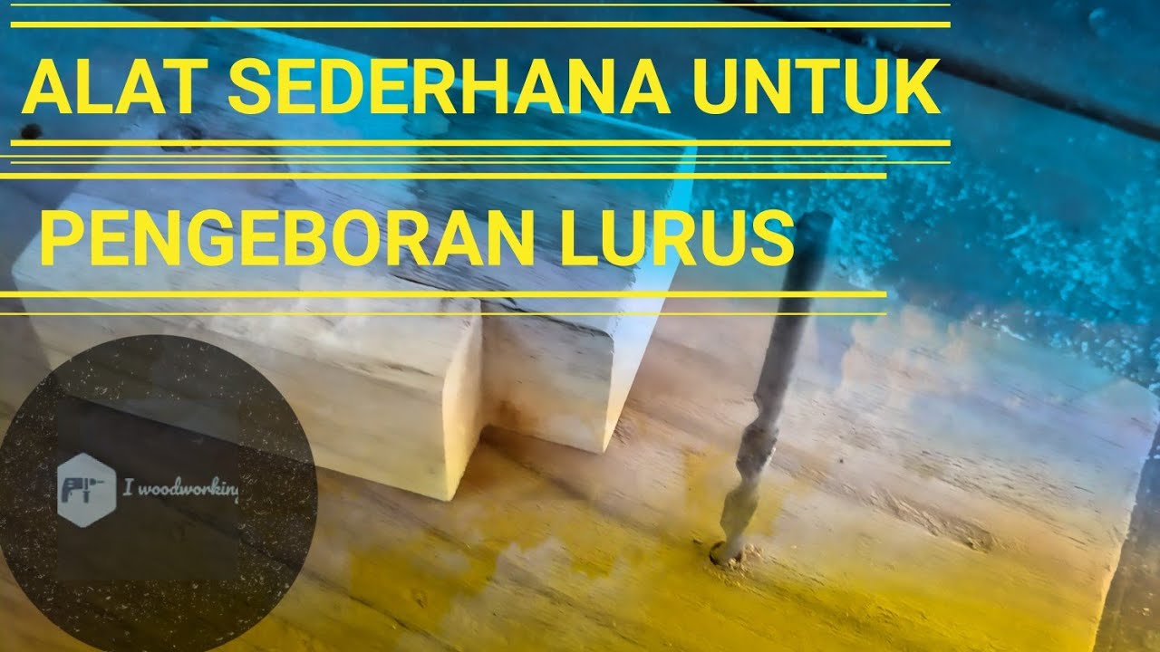 cara bor lurus dengan bor tangan - YouTube