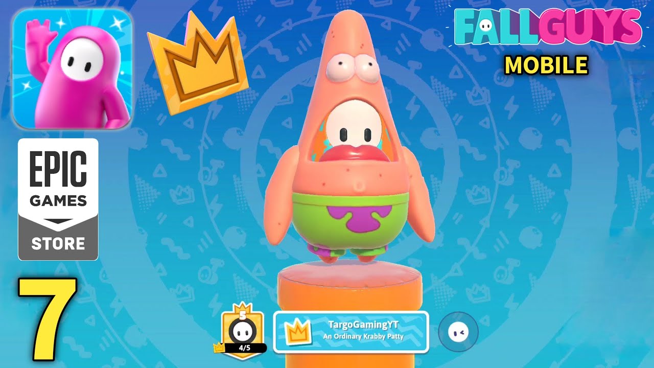 Surprised Patrick Fall Guys Mobile Gameplay Walkthrough Part 7 (Android, ios) - YouTube