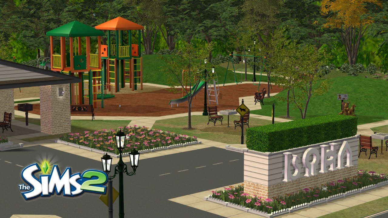 Green Hills Park: The Sims 2 Speed Build - YouTube