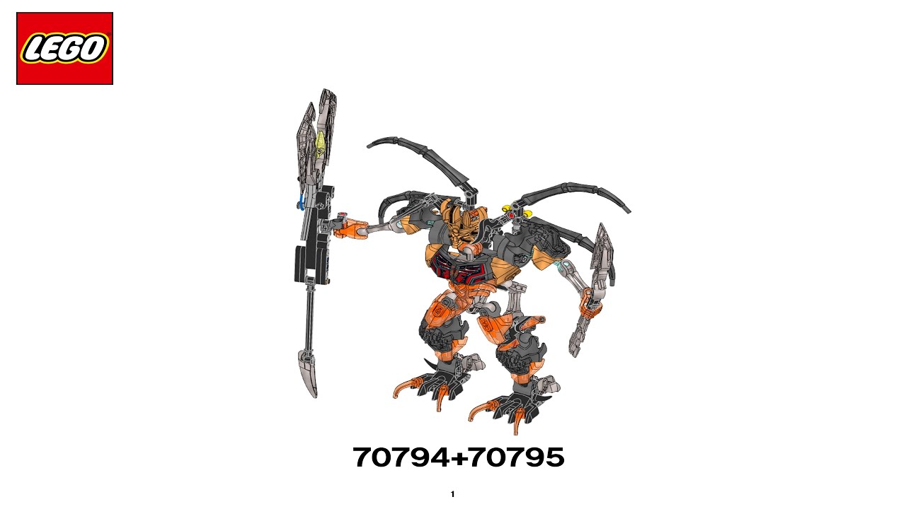LEGO instructions - Bionicle - 70794 (Skull Scorpio) + 70795 (Mask ...