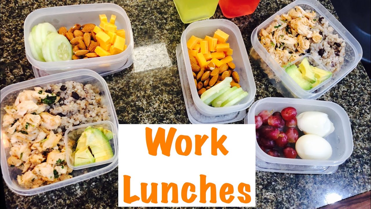 Work Lunches | Lunch Ideas | June 8-12 - YouTube