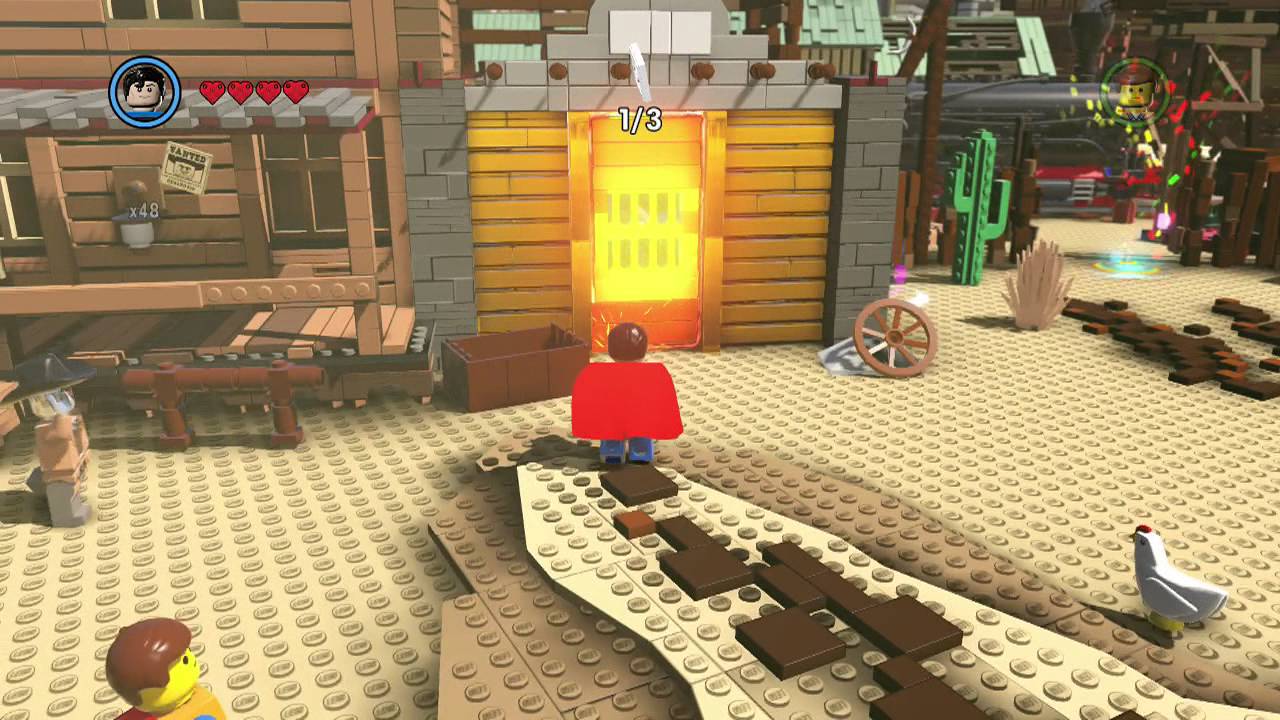 Character Studs Red Brick location in The LEGO Movie Videogame - YouTube