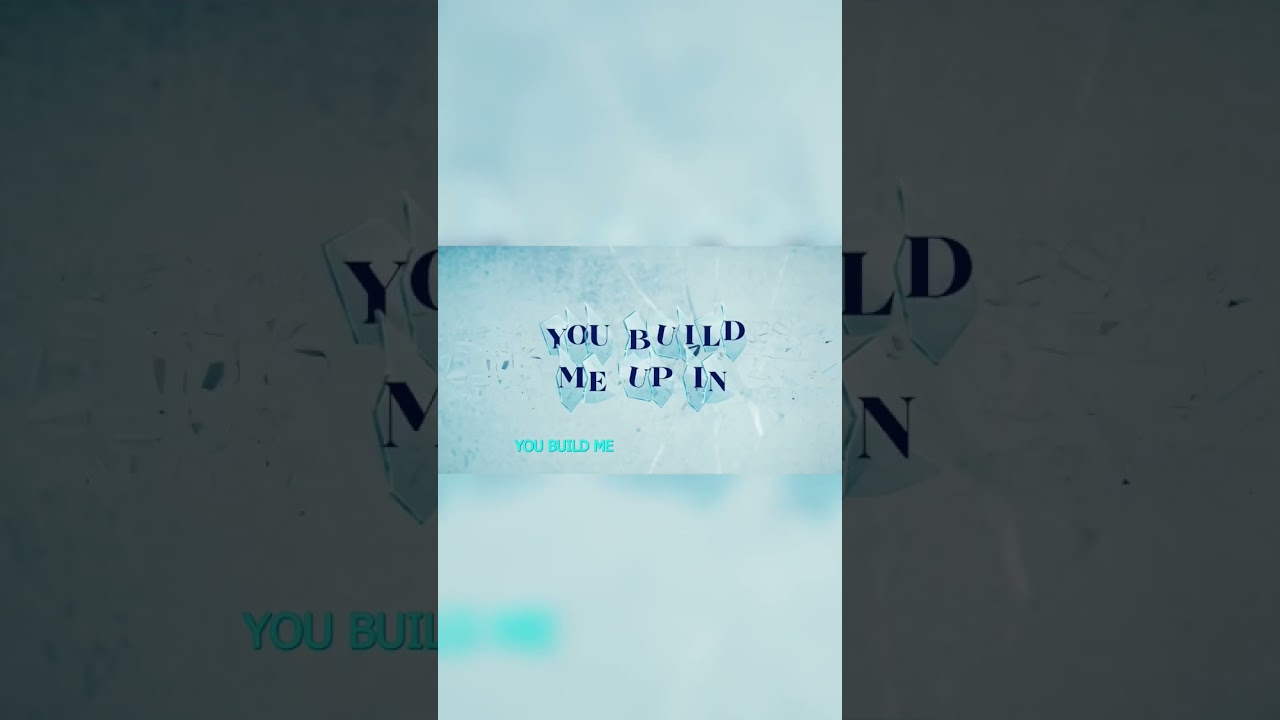 You build me up in piece by piece …. ♥️ - YouTube