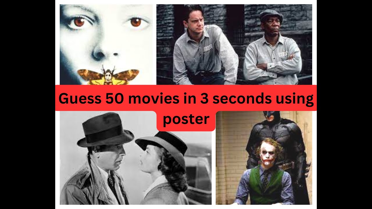 Guess the Movie by poster Quiz -Part 1 (50 Movies Puzzles) | Hollywood ...