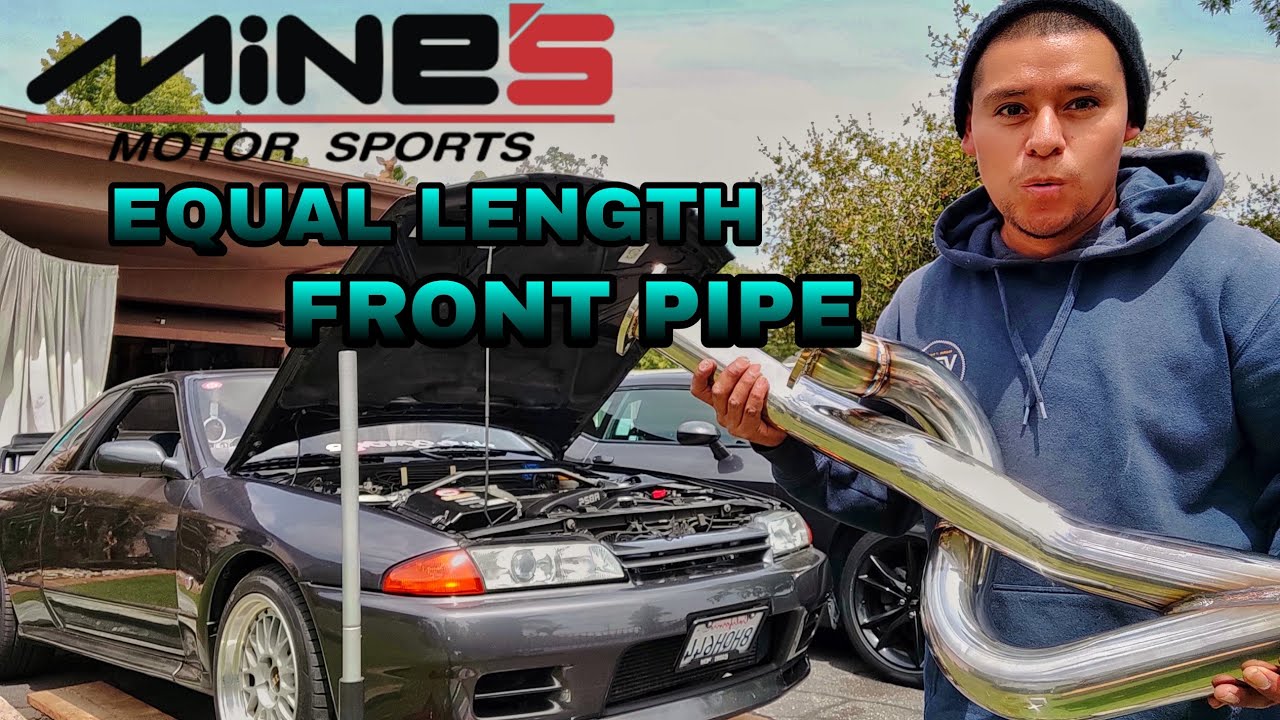 MINES EQUAL LENGTH FRONT PIPE FOR R32 GTR - YouTube