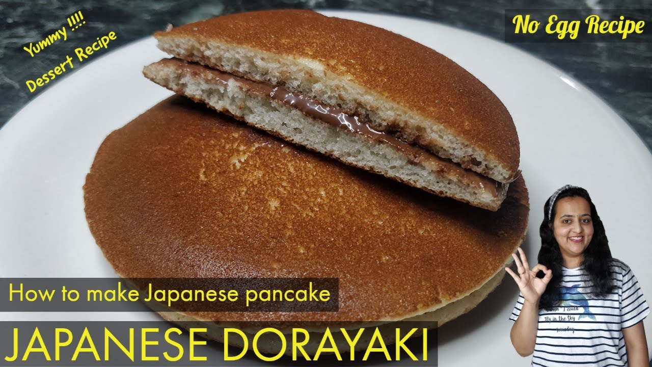 Make at home Eggless Japanese DORAYAKI | Japanese dora cake street food ...