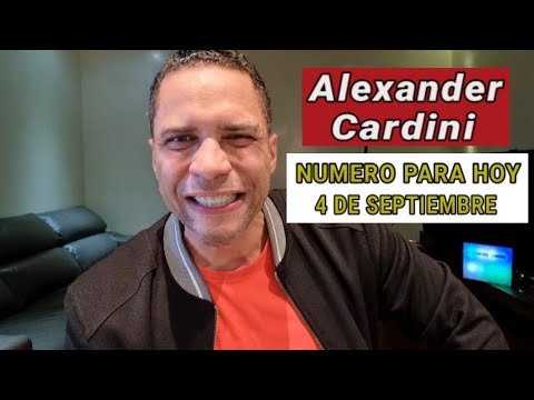 LOS NÚMEROS DE HOY 4/09/22 Alexander Cardini NUMEROLOGÍA - YouTube