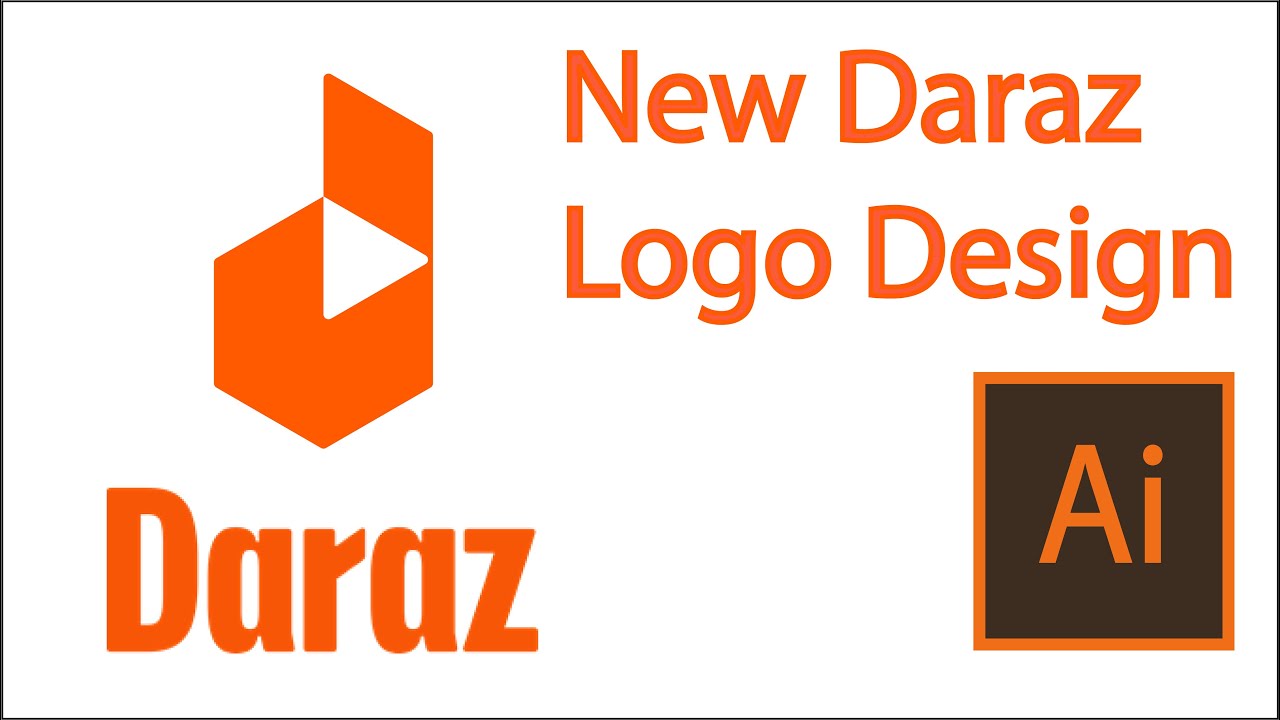 daraz logo design in illustrator | daraz logo make in illustrator ...