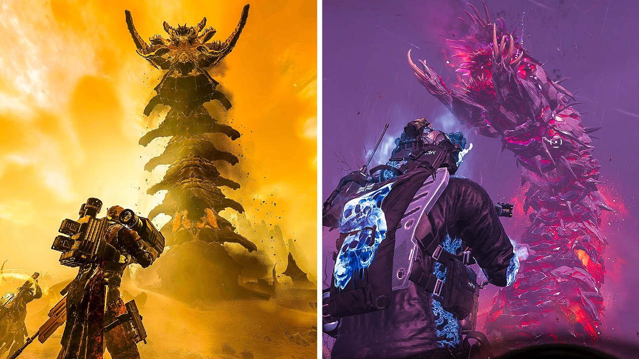 MY FAVORITE GIANT WORMS IN GAMES - MW3 ZOMBIES RED WORM & HELLDIVERS 2 HIVE LORD - YouTube