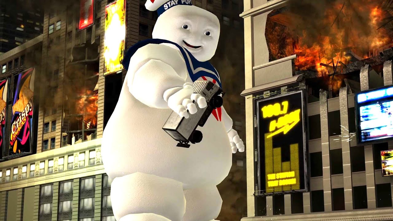 Stay Puft Ghost's Giant Rampaged Steps on Times Square | Ghostbusters ...