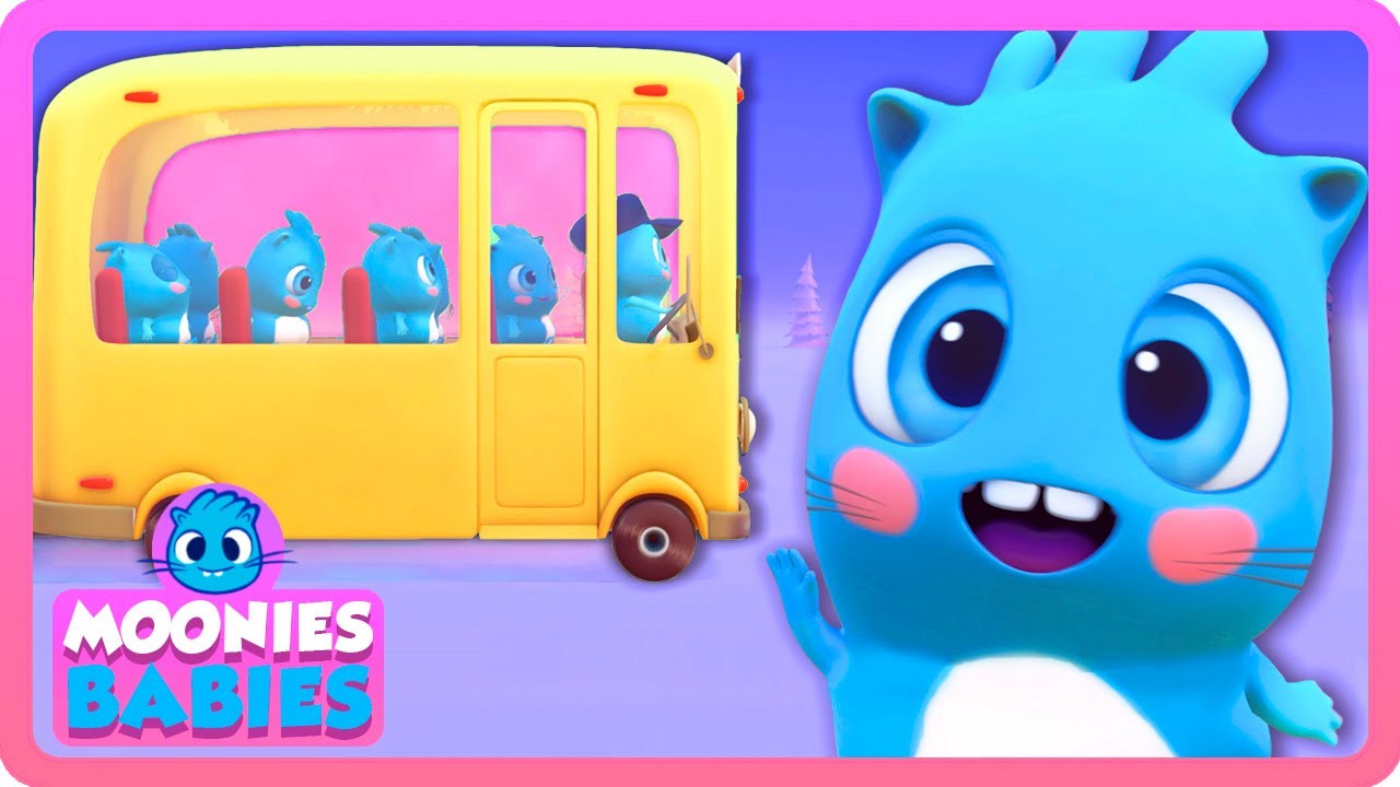 🚌 The wheels on the bus go round 👩‍ ️ Family nursery rhymes and songs ...
